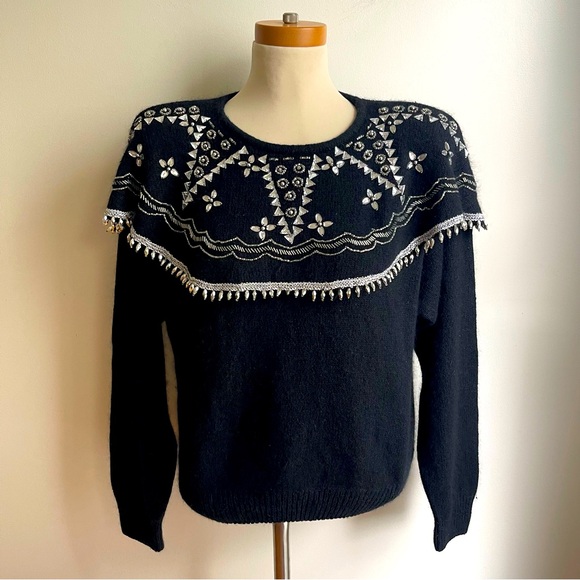 Forenza | Sweaters | Vintage 8s Forenza Beaded Sweater Angora Silk ...